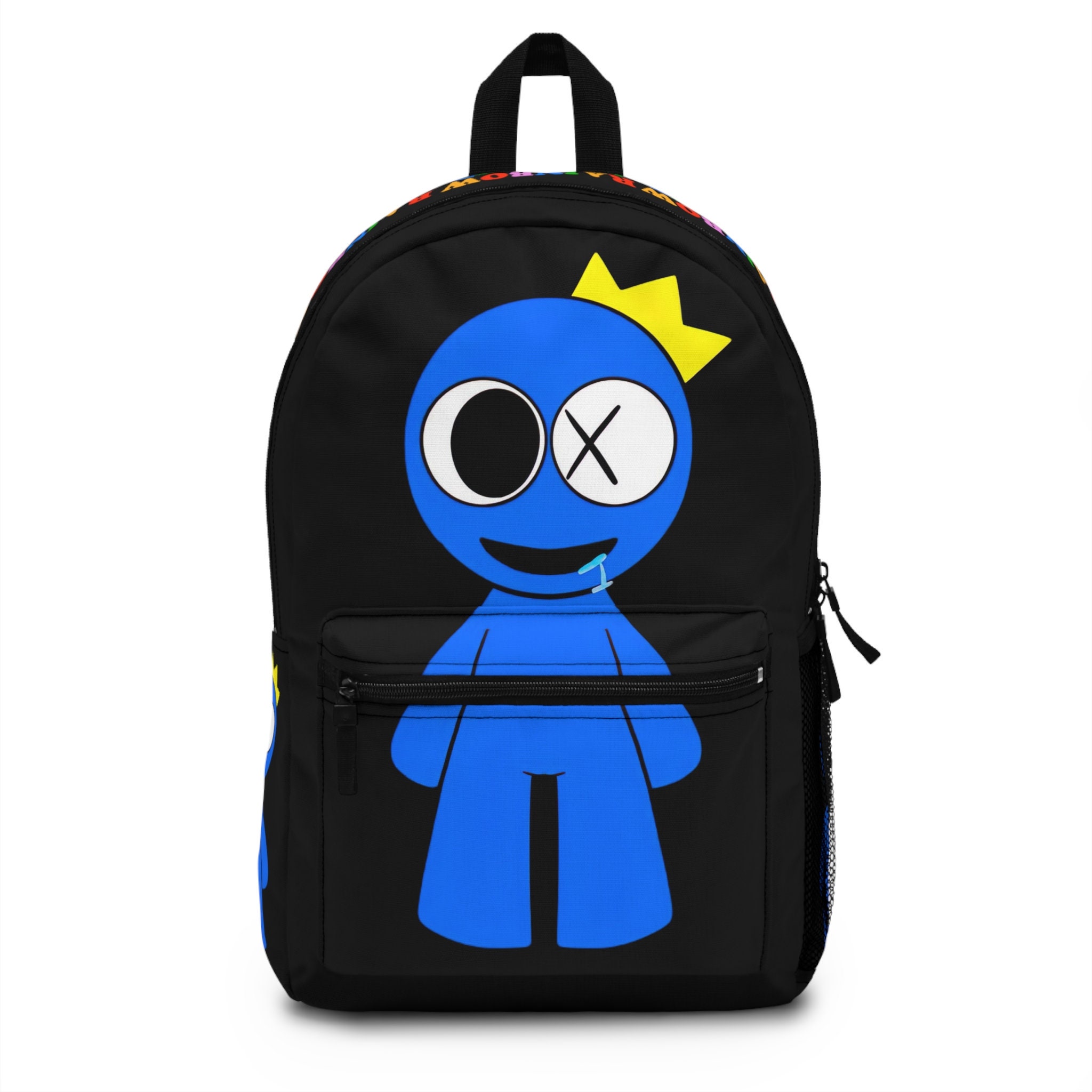 Rainbow Friends Backpack, Kids Customized Backpack, Blue Rainbow ...