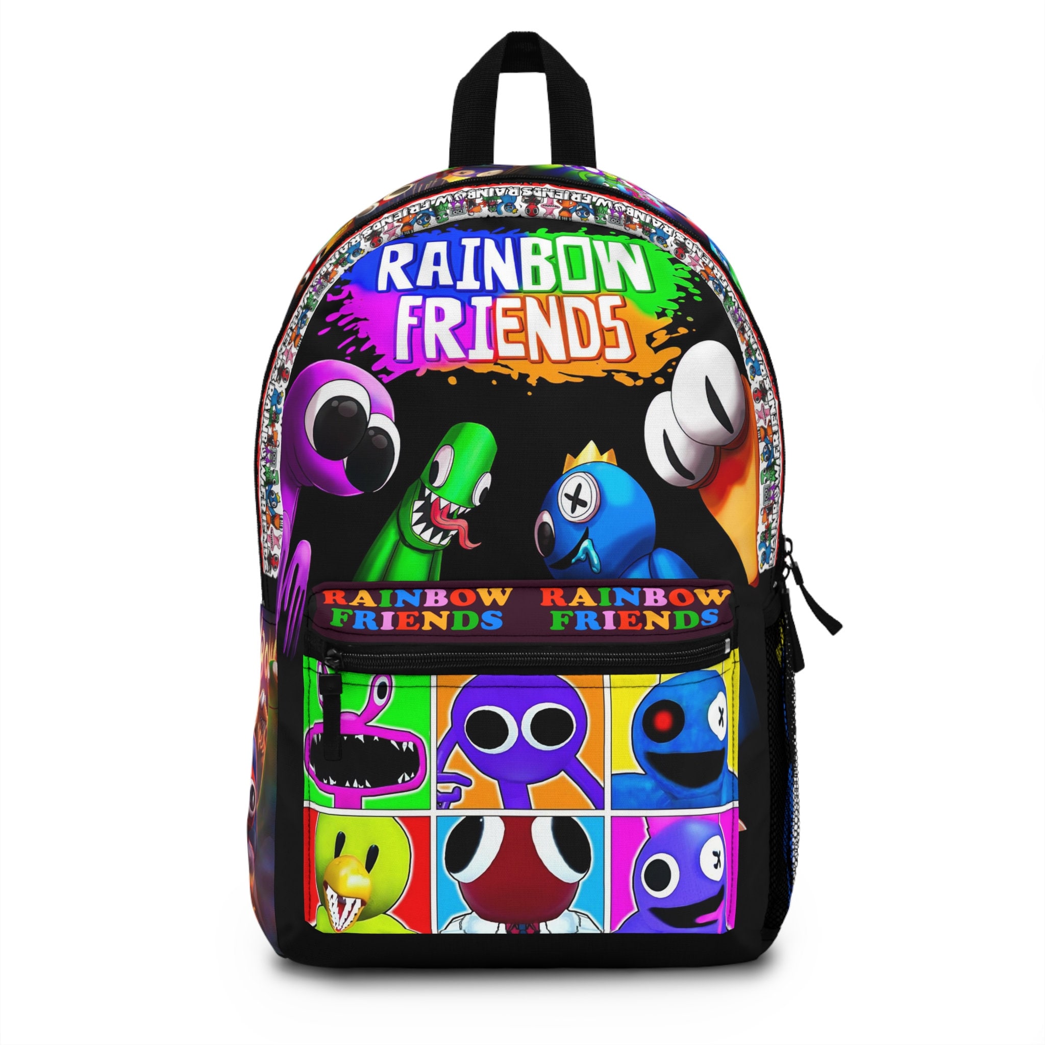 Rainbow Friends Backpack, Kids Customized Backpack, All Rainbow Friends ...