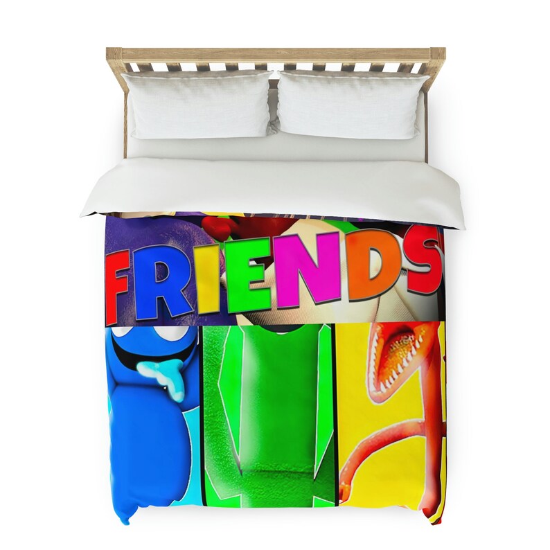 Rainbow Friends Duvet Cover in King, Queen, Twin Standard Sizes, Kids ...