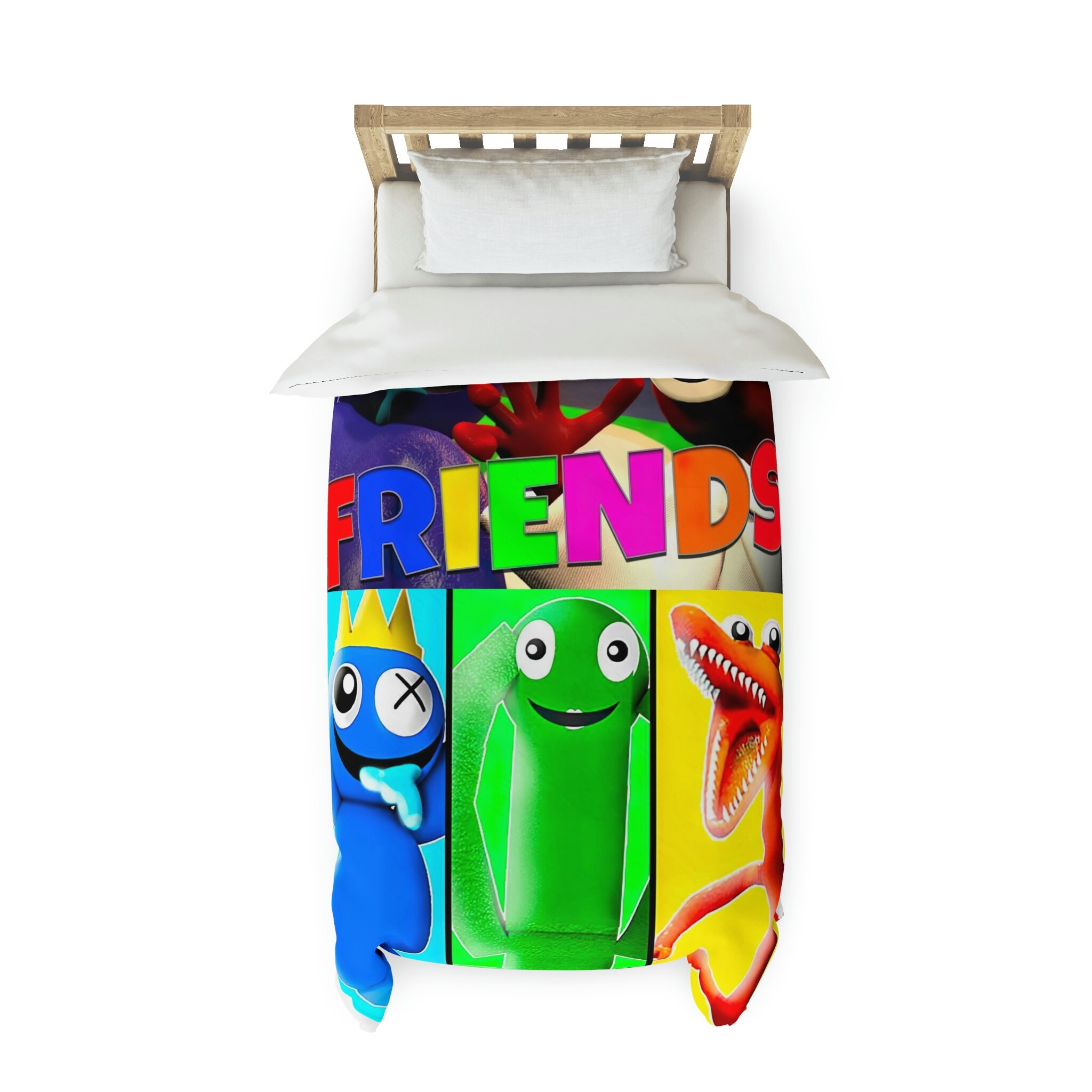Rainbow Friends Duvet Cover in King, Queen, Twin Standard Sizes, Kids ...
