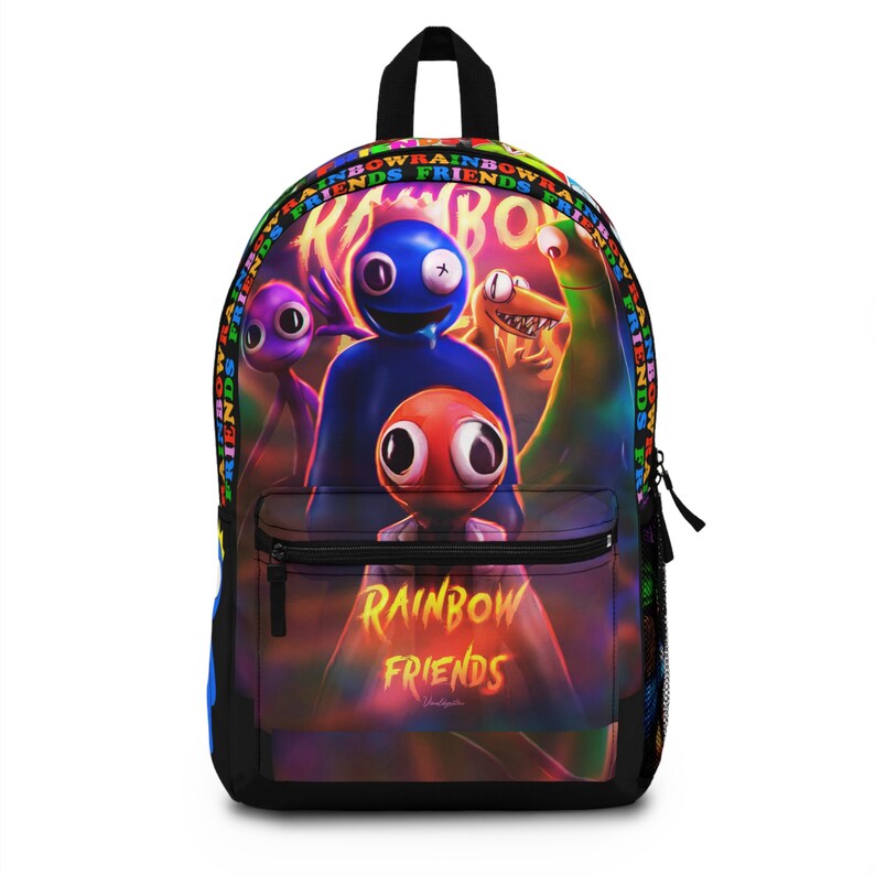 Rainbow Friends Backpack, Kids Customized Backpack, All Rainbow Friends ...