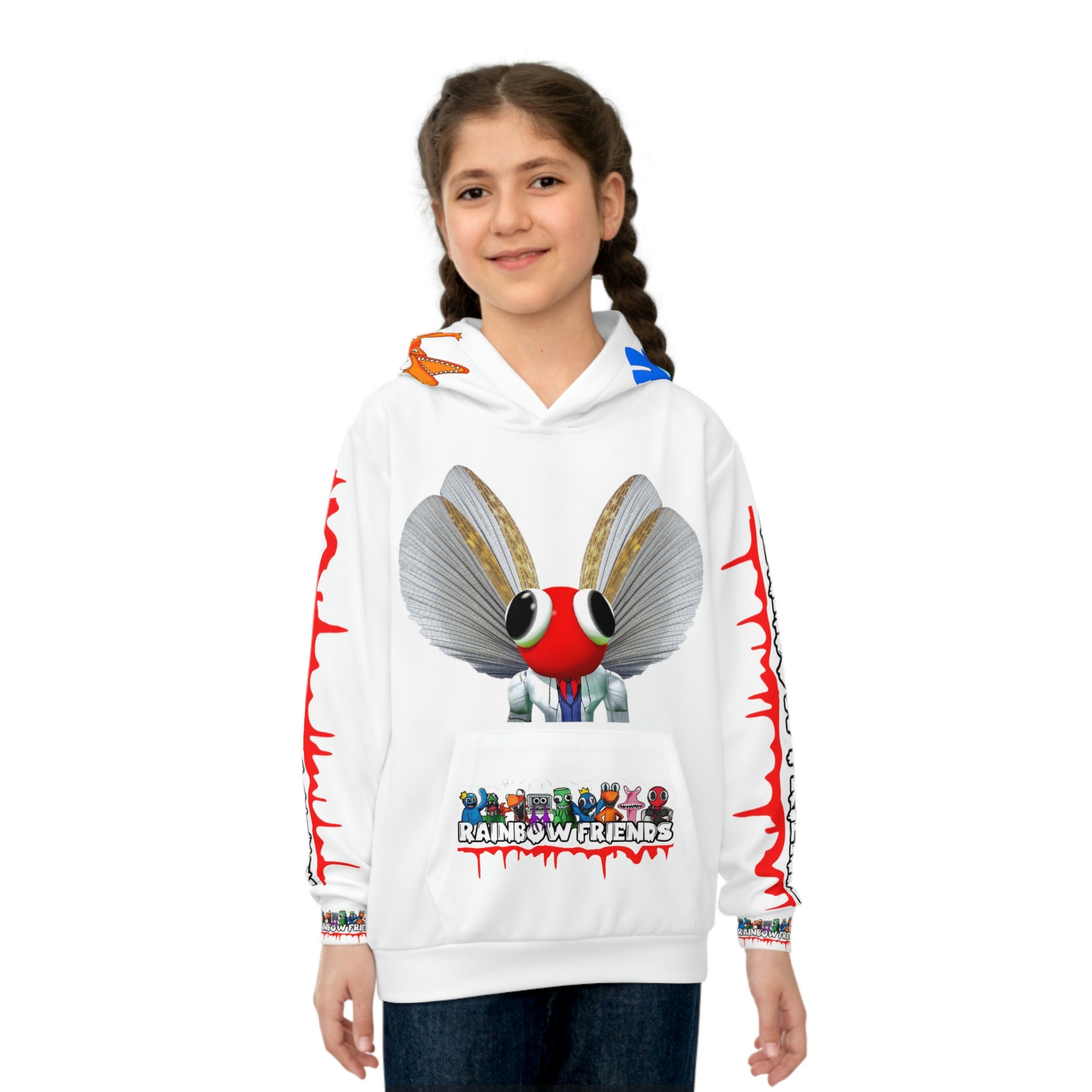 Rainbow Friends Animated Children's Hoodie, All Over Print All Rainbow ...