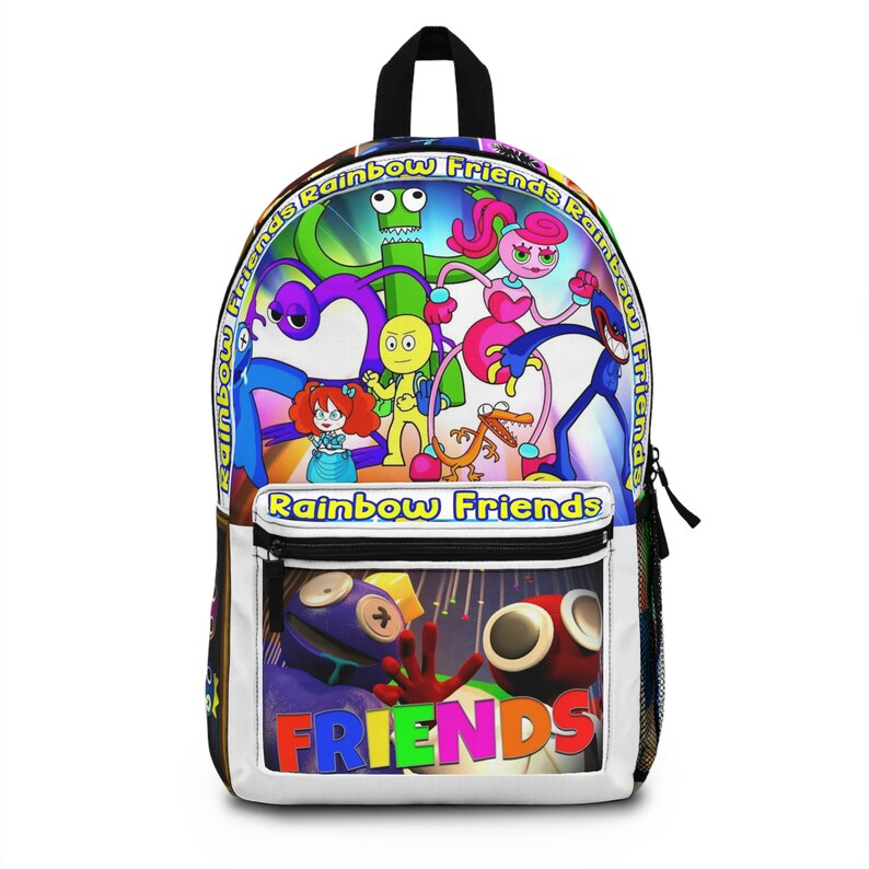 Rainbow Friends Backpack, Kids Customized Backpack, All Rainbow Friends ...