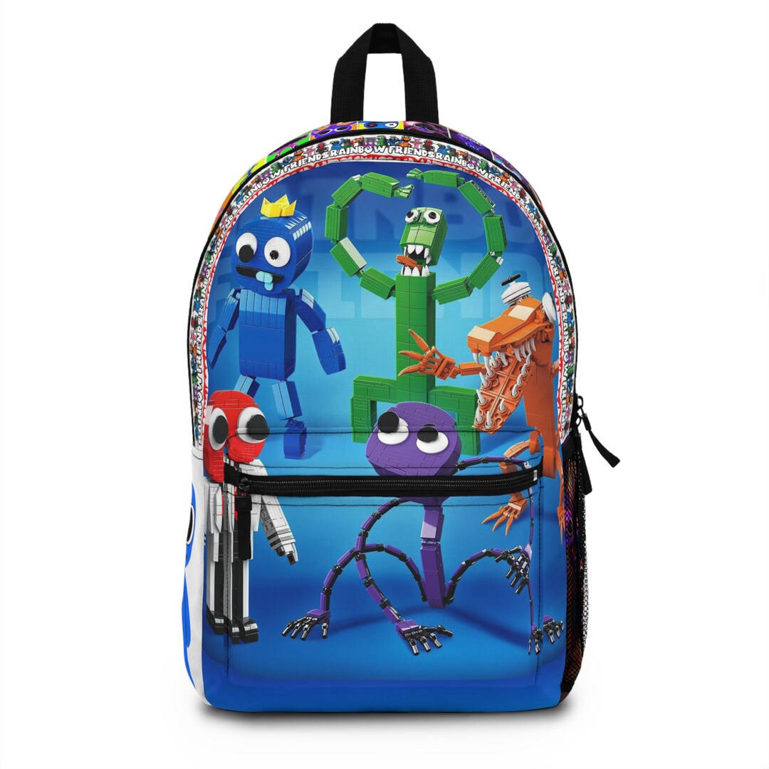 Rainbow Friends Backpack, Kids Customized Backpack, All Rainbow Friends ...