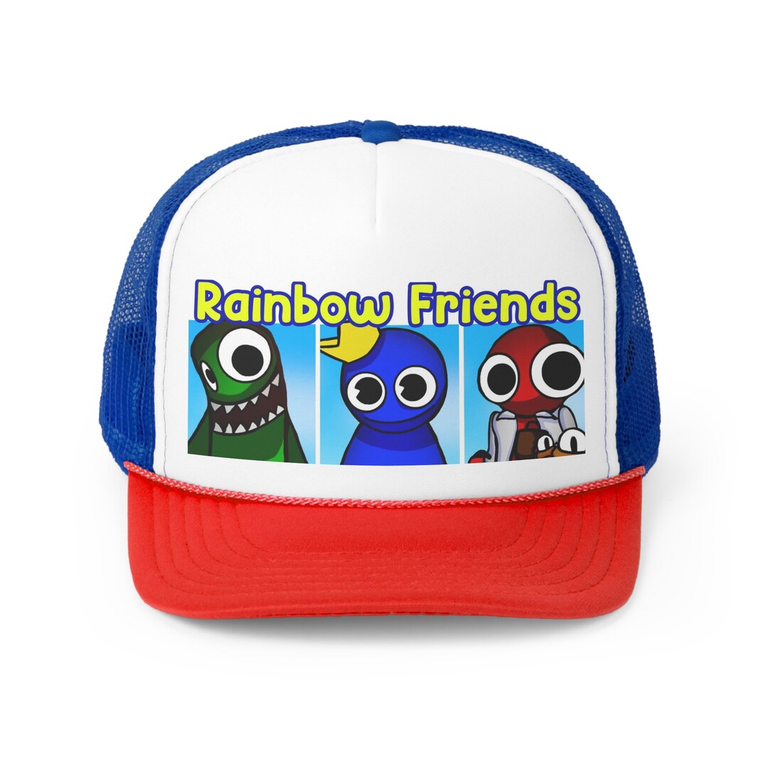 My Rainbow Friends Cap, Rainbow Friends Hat, Red Rainbow Friends Hat ...