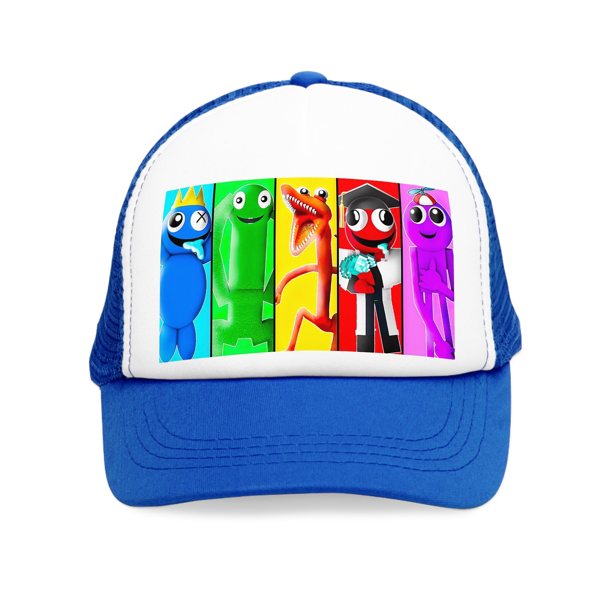 Mesh Cap, All Character Rainbow Friends Cap, Customized Cap, Theme Cap ...
