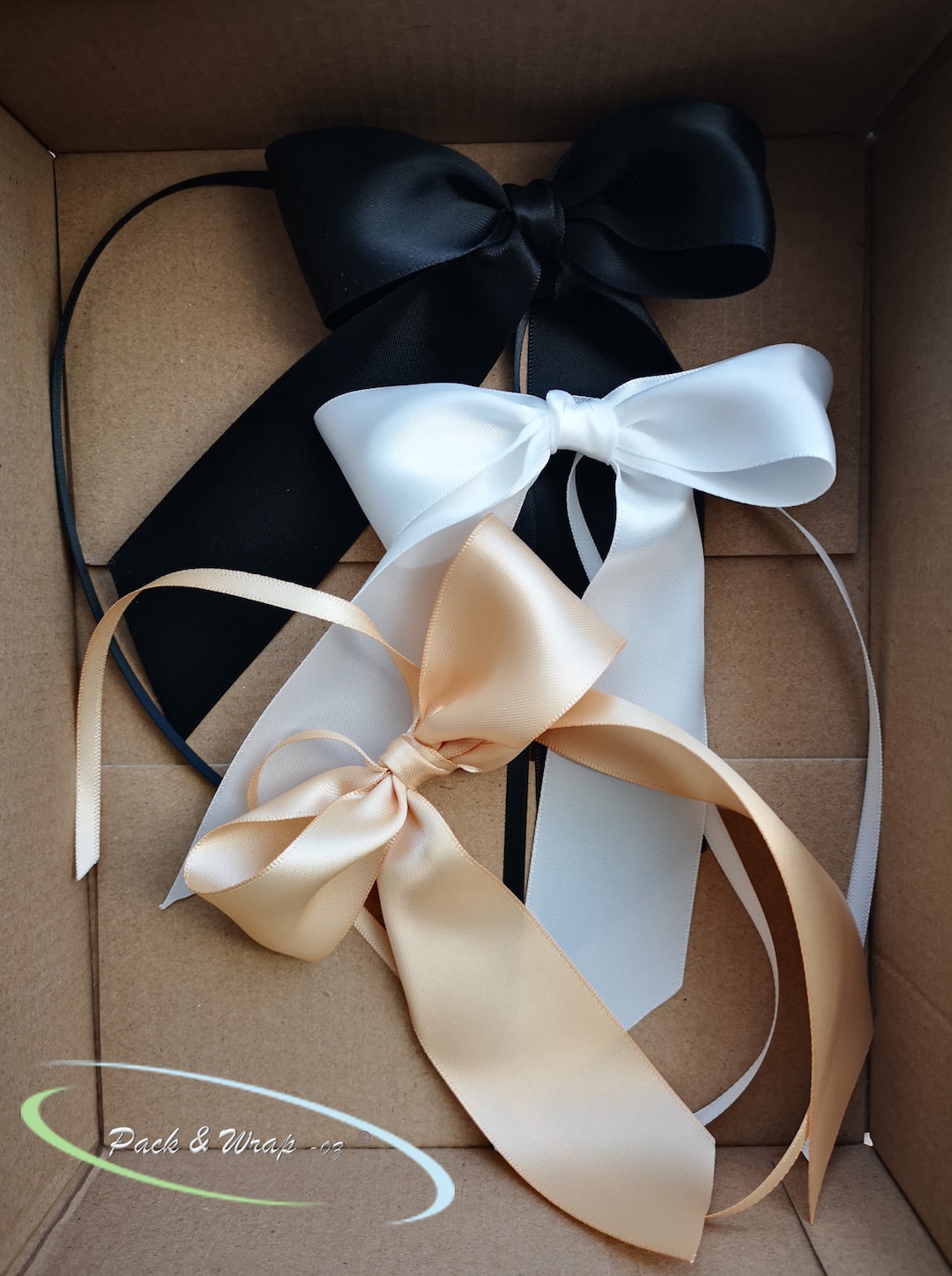 Satin Ribbon Bows Long Tails With Ribbon Ties Gift Bows Wedding ...