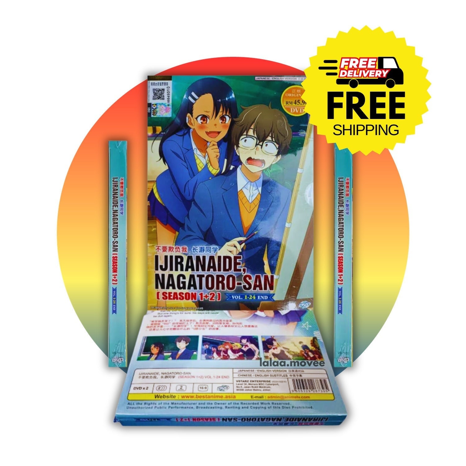 Ijiranaide, Nagatoro-san Season 12 DVD ep 1-24 End english Dubbed Free ...