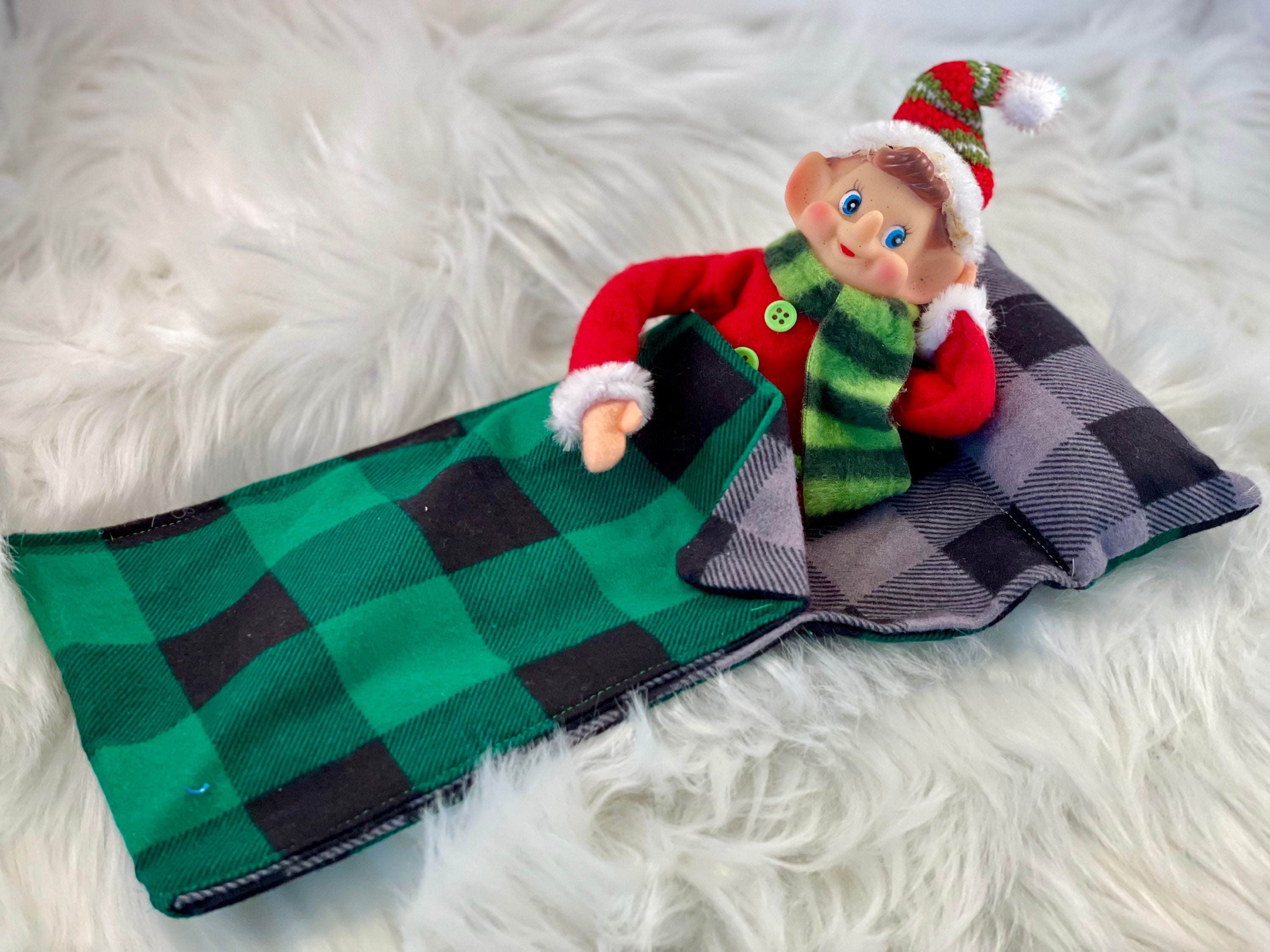 Flannel Sleeping Bag for a Christmas Elf - Etsy