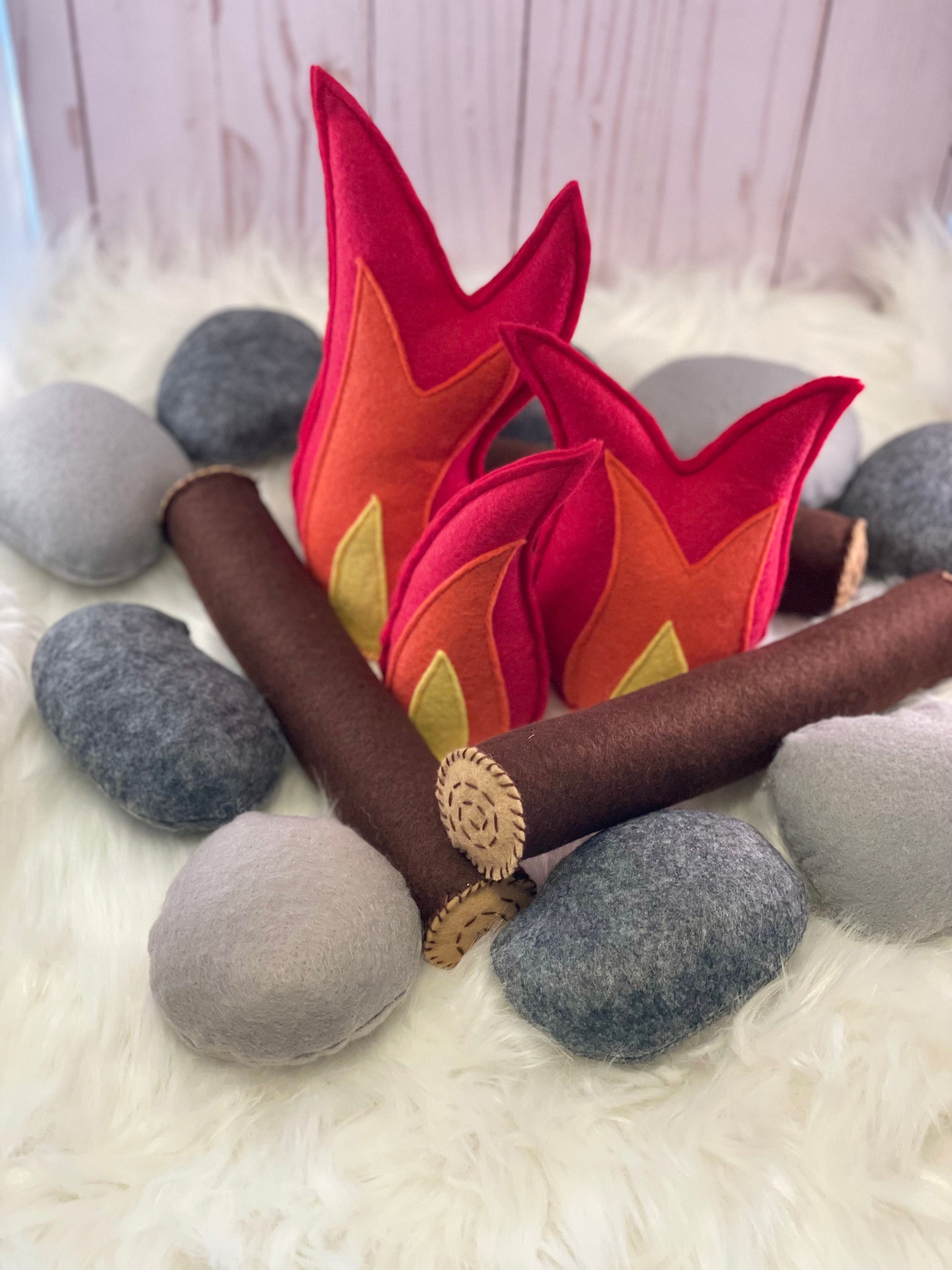 Felt Campfire the Sparking Embers - Etsy