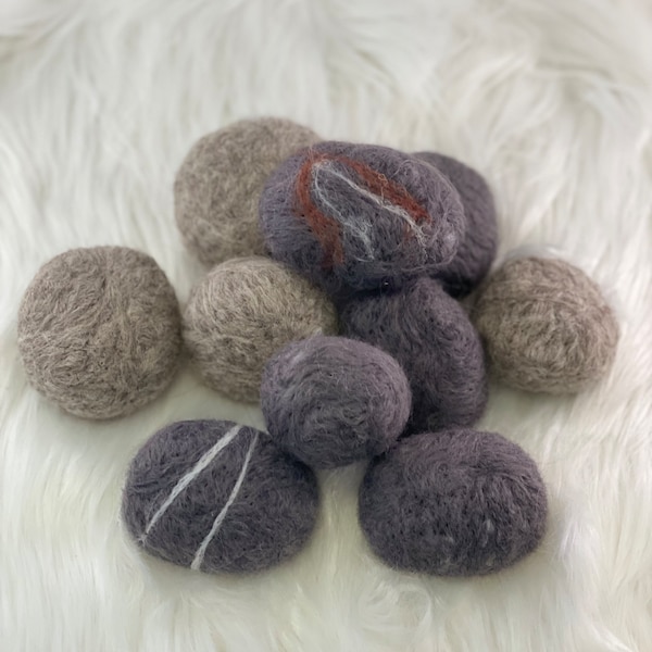 Felt Rocks - Etsy