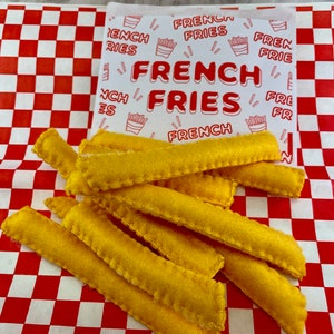 French Fries - Felt Food for Pretend Play - Etsy