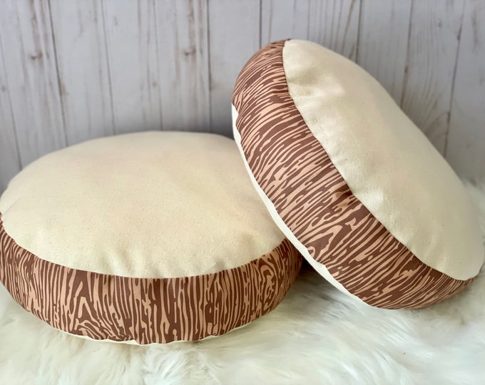 Log Slice Cushion - Large - Etsy