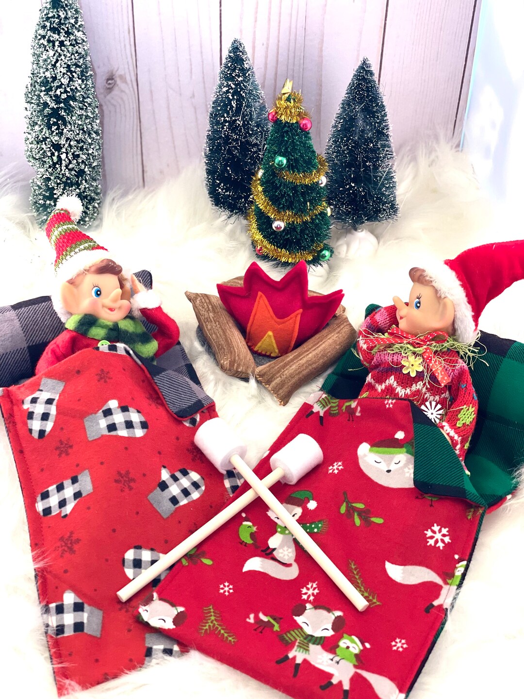 Flannel Sleeping Bag for a Christmas Elf - Etsy