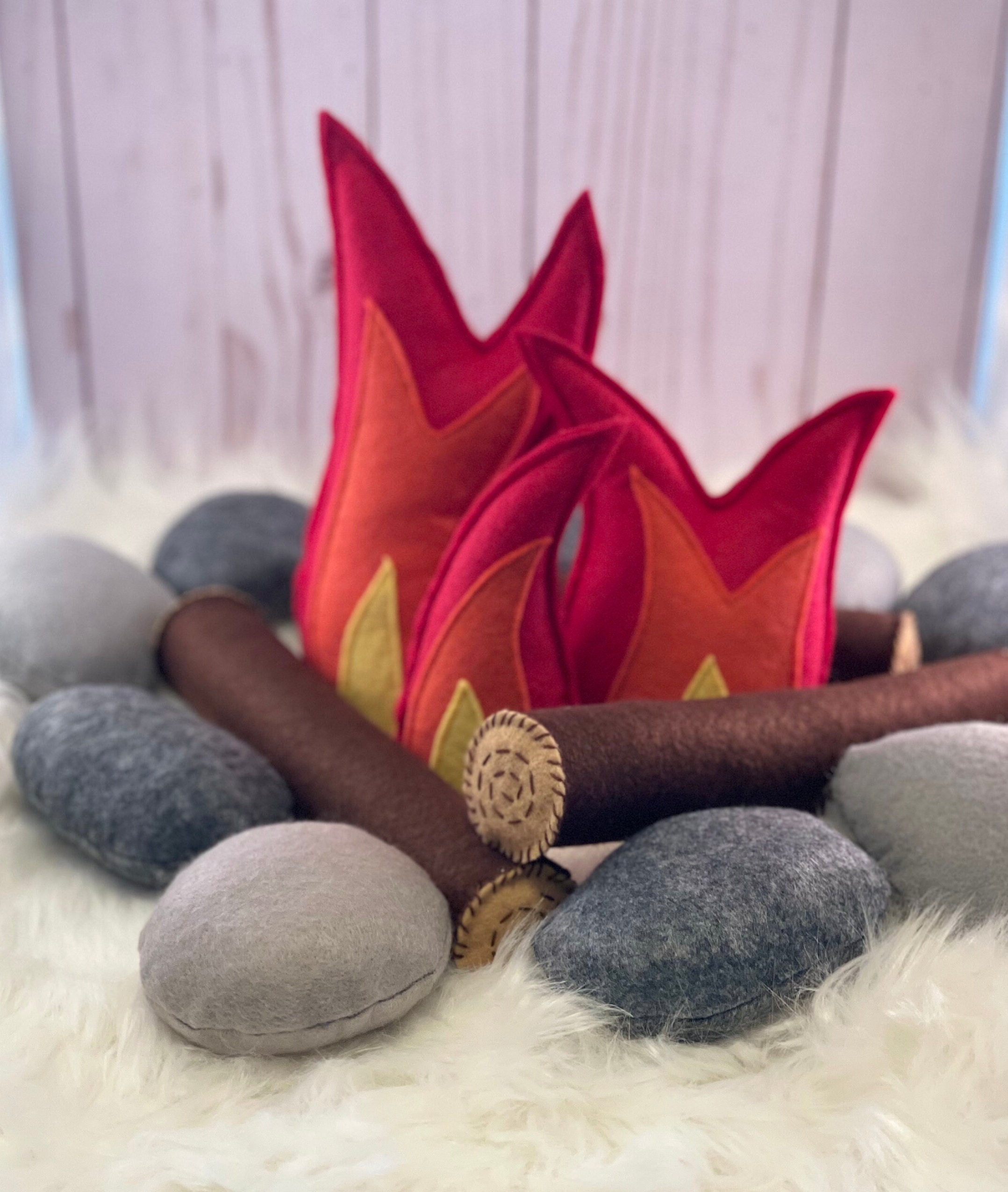 Felt Campfire the Sparking Embers - Etsy