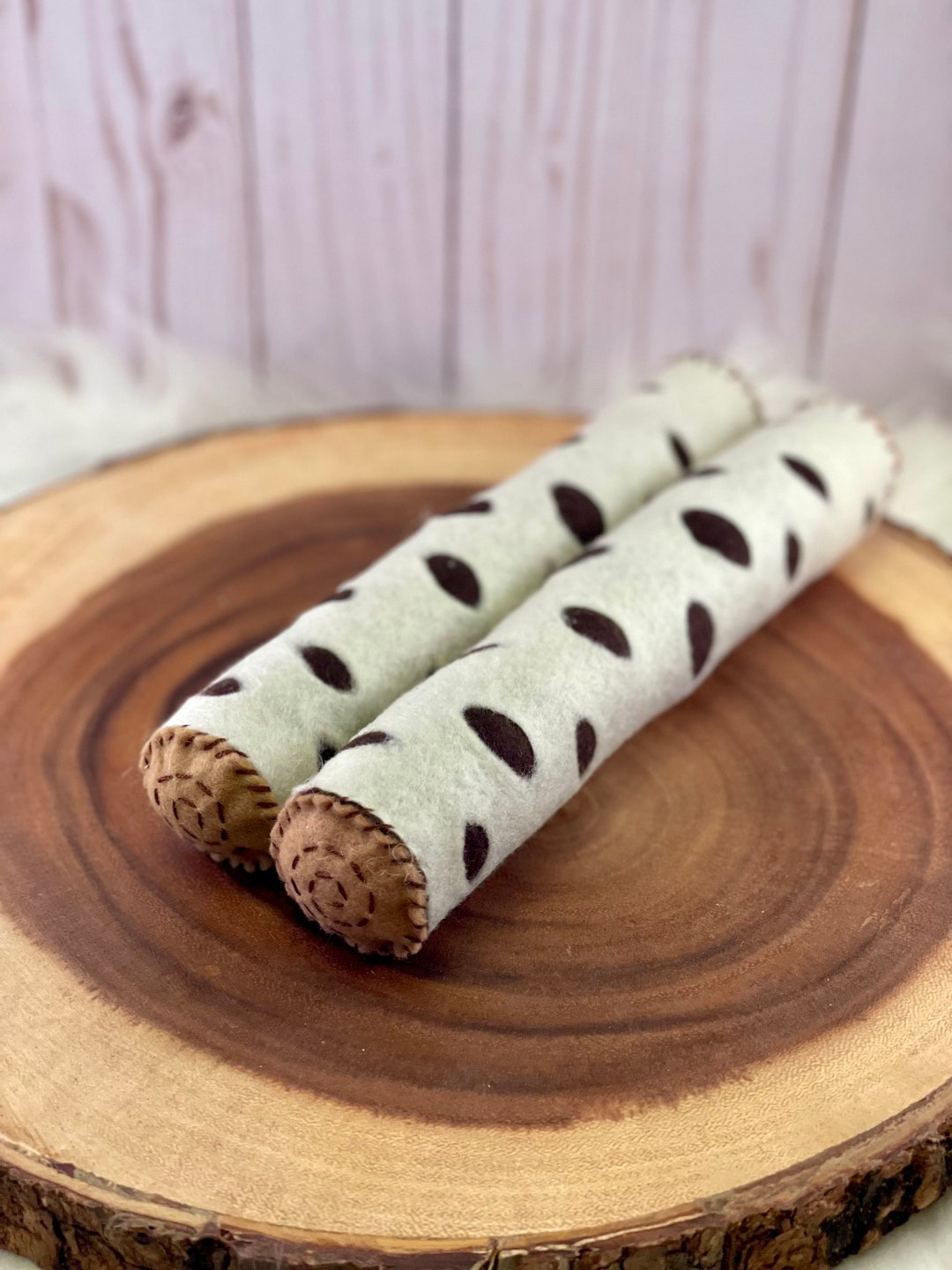 Logs - Birch Felt Logs, Soft Toy for Pretend Play - Etsy