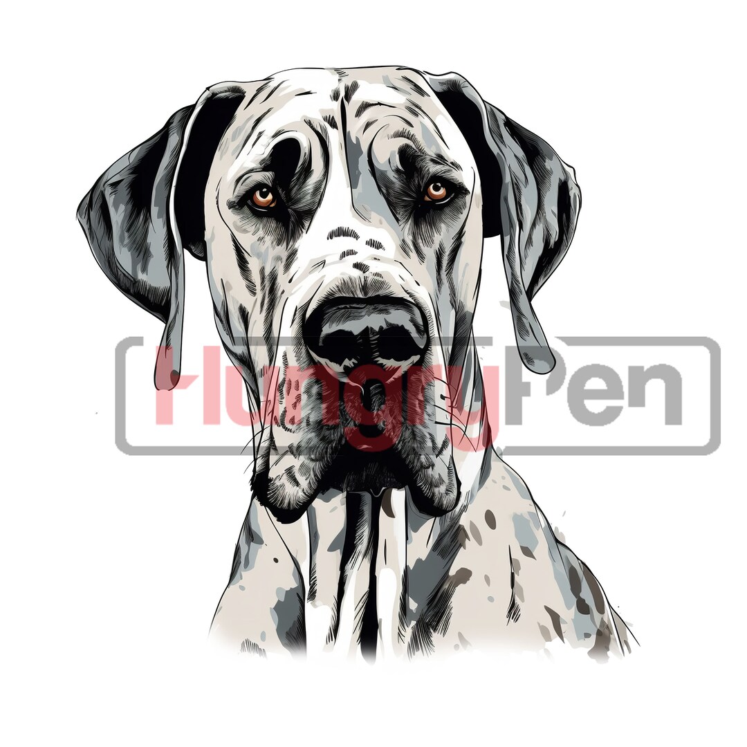 Great Dane PNG Printable High Quality Sublimation Design - Etsy