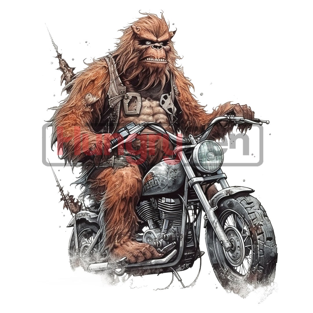 Bigfoot PNG Printable High Quality Sublimation Design Classic ...
