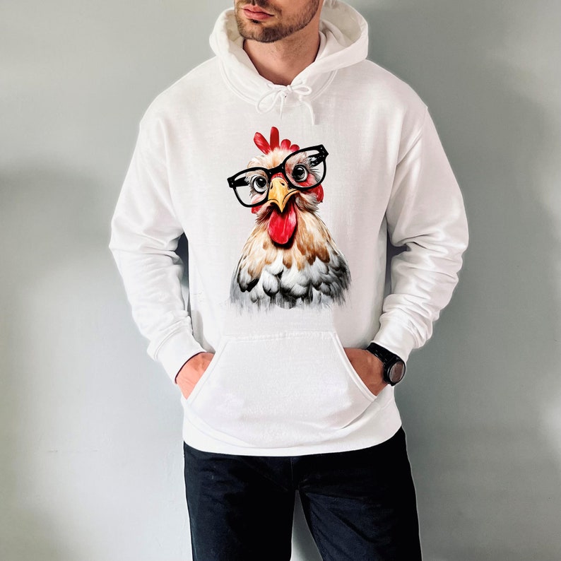 Geek Nerd CHICKEN PNG Sublimation Design Female Chicken - Etsy