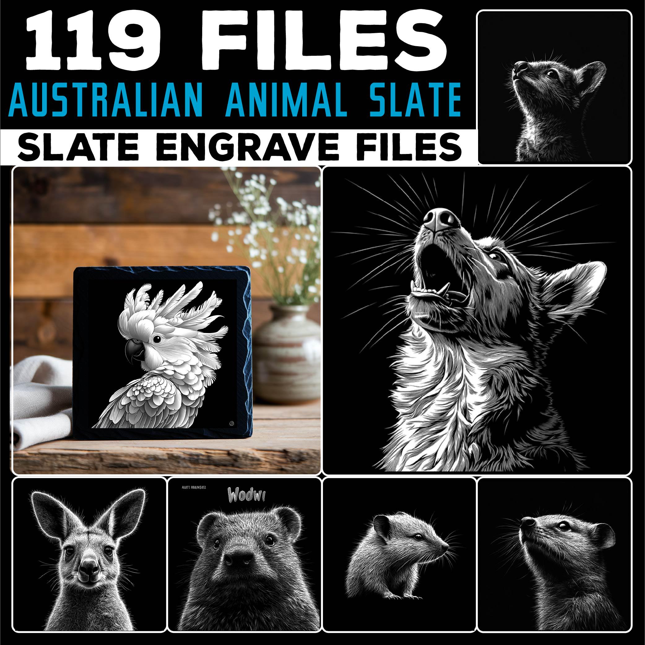 Slate Engraving Files Australian Animal Slate Portrait Series ...