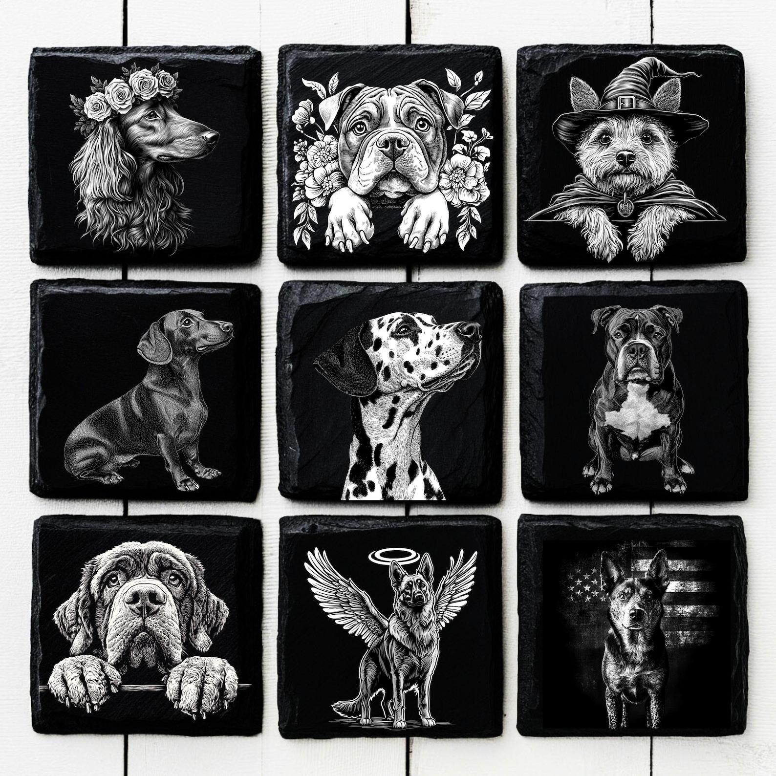 Slate Engraving Files | Dogs Mega Bundle Complete Breeds | Laser ...