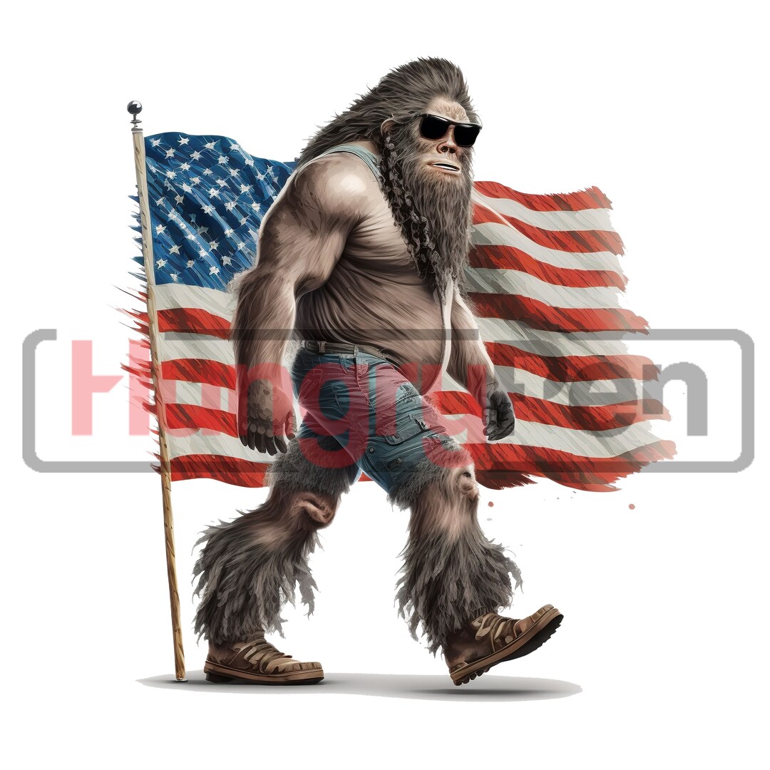 Bigfoot or Sasquatch PNG Sublimation Design - Funny Wearing Cool ...