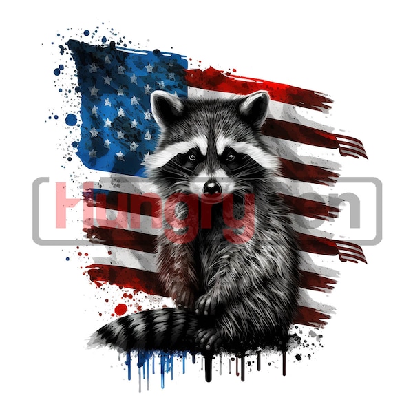 Raccoon Flag - Etsy