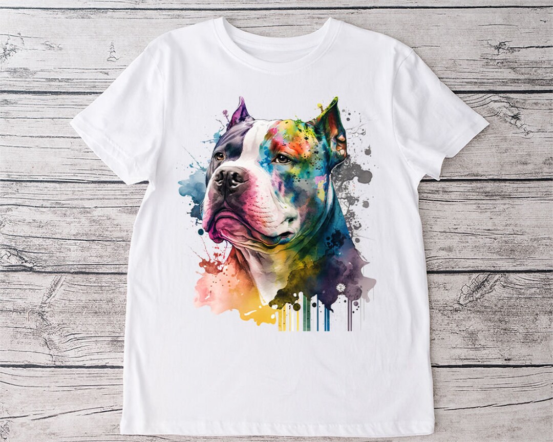 PNG Sublimation Design for American Bully or Pitbull Dog Theme Artsy ...