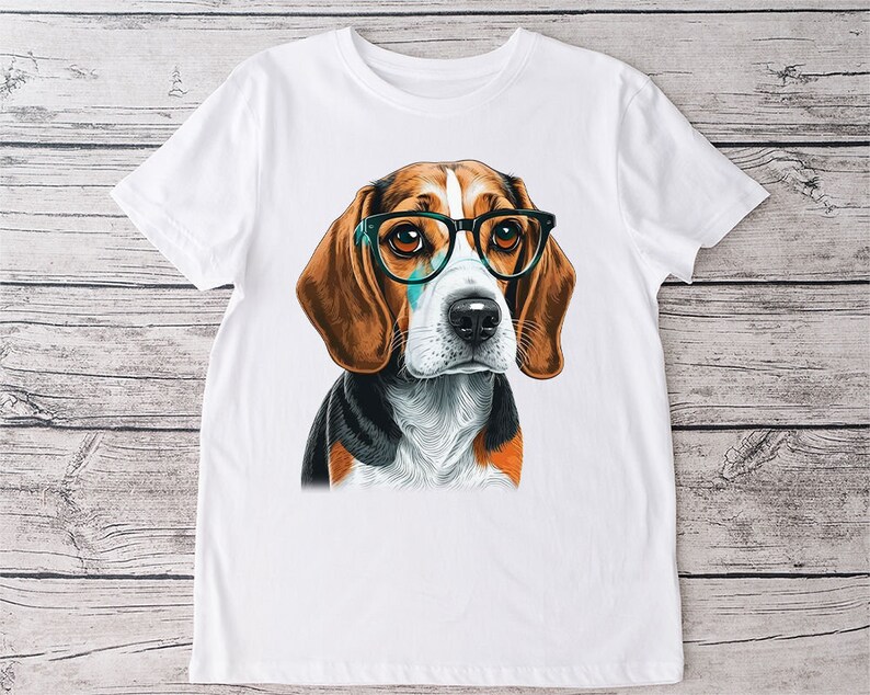 Beagle PNG Printable Sublimation Design or Clipart Geek Nerd - Etsy