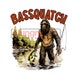 Bigfoot Png Sublimation Printable - Bassquatch for Bass Fish Fishing ...