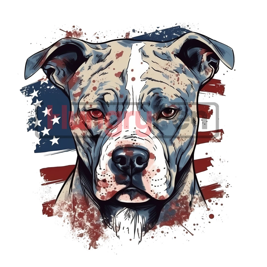 Buy Pitbull PNG Printable High Quality Sublimation Design Online in ...
