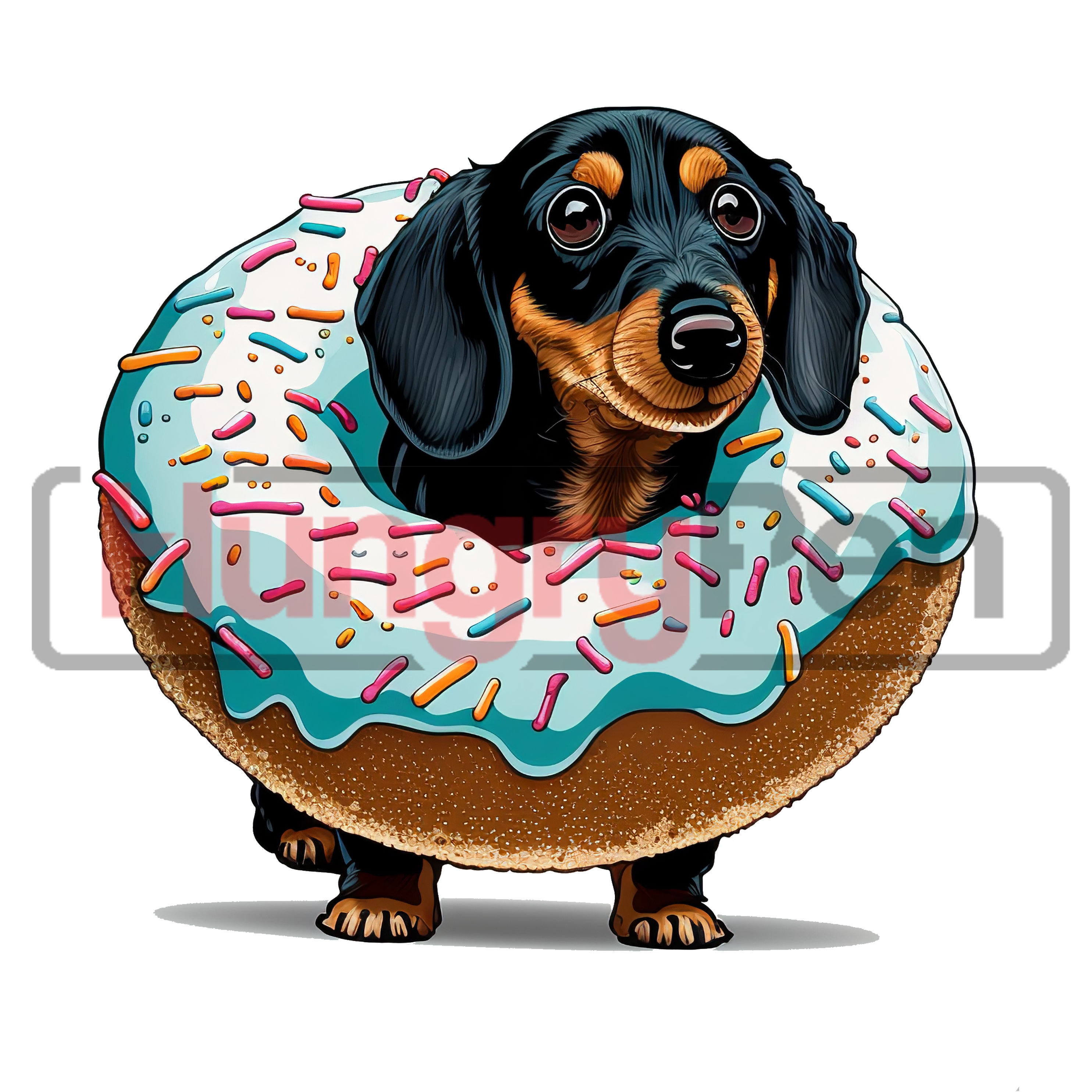 Coon Dog Videoing Clipart