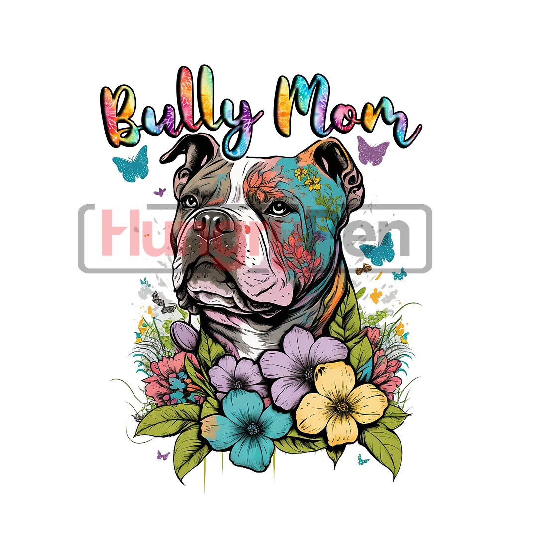 PNG Sublimation Design for Pitbull Dog or American Bully Theme Bully ...