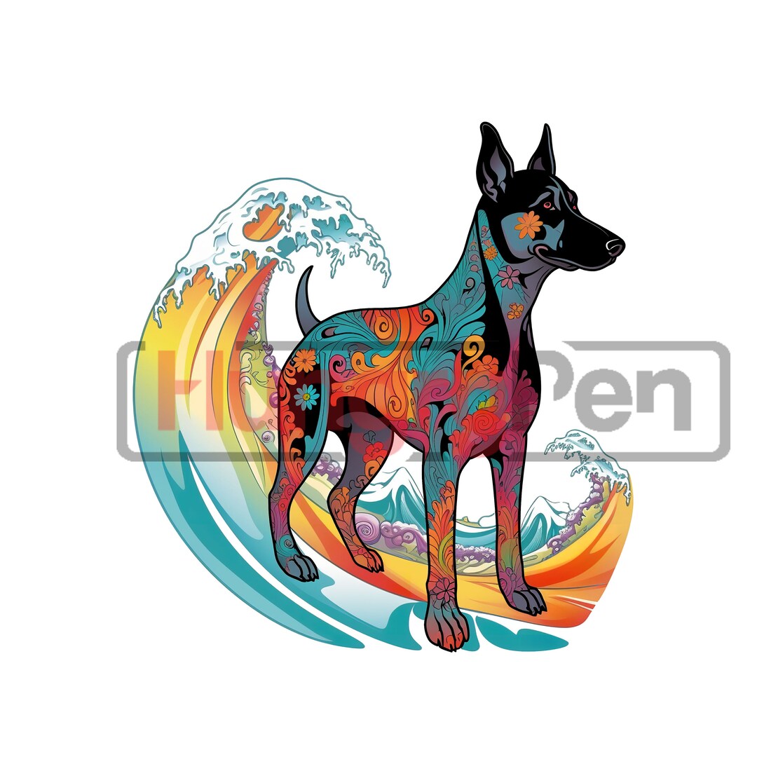 Doberman PNG Printable High Quality Sublimation Design Mixed - Etsy