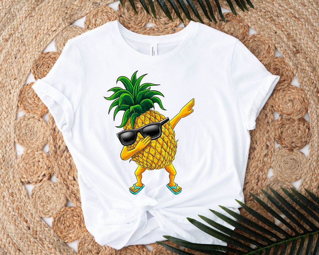 Hawaiian Sublimation PNG - Funny Dabbing PINEAPPLE With Sunglasses ...