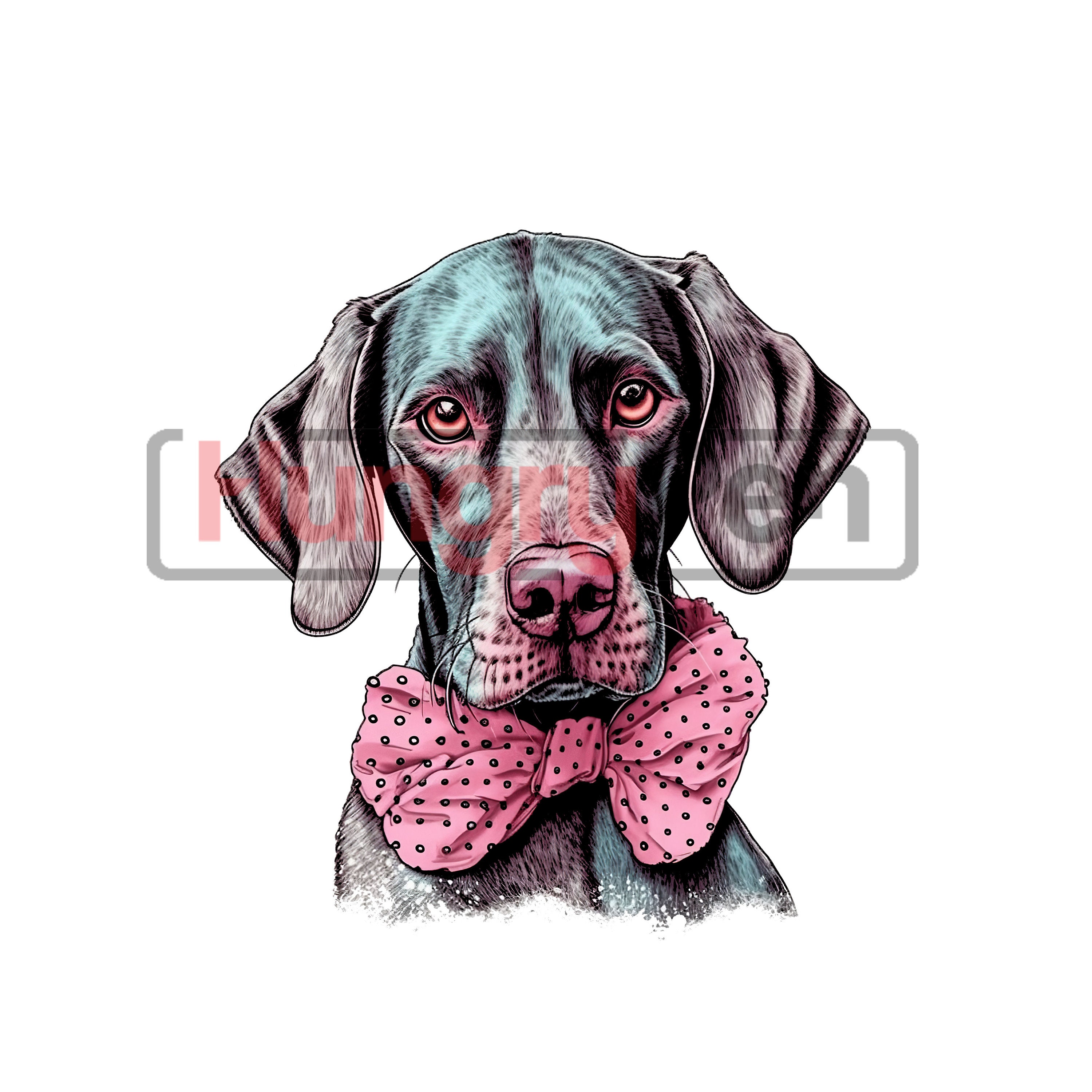 German Pointer PNG Printable High Quality Sublimation Design - Etsy