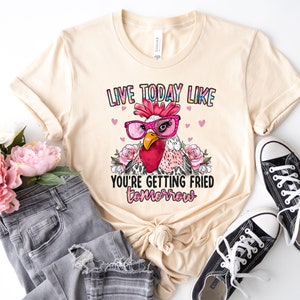 Funny Chicken PNG Sublimation Design - Chicken With Eyelashes Live ...