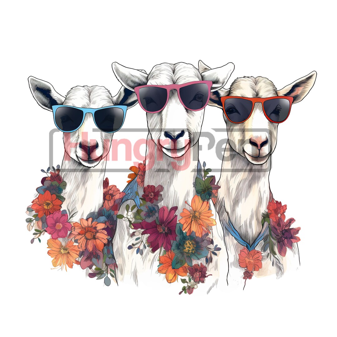 Goat PNG Printable High Quality Sublimation Design Goats - Etsy