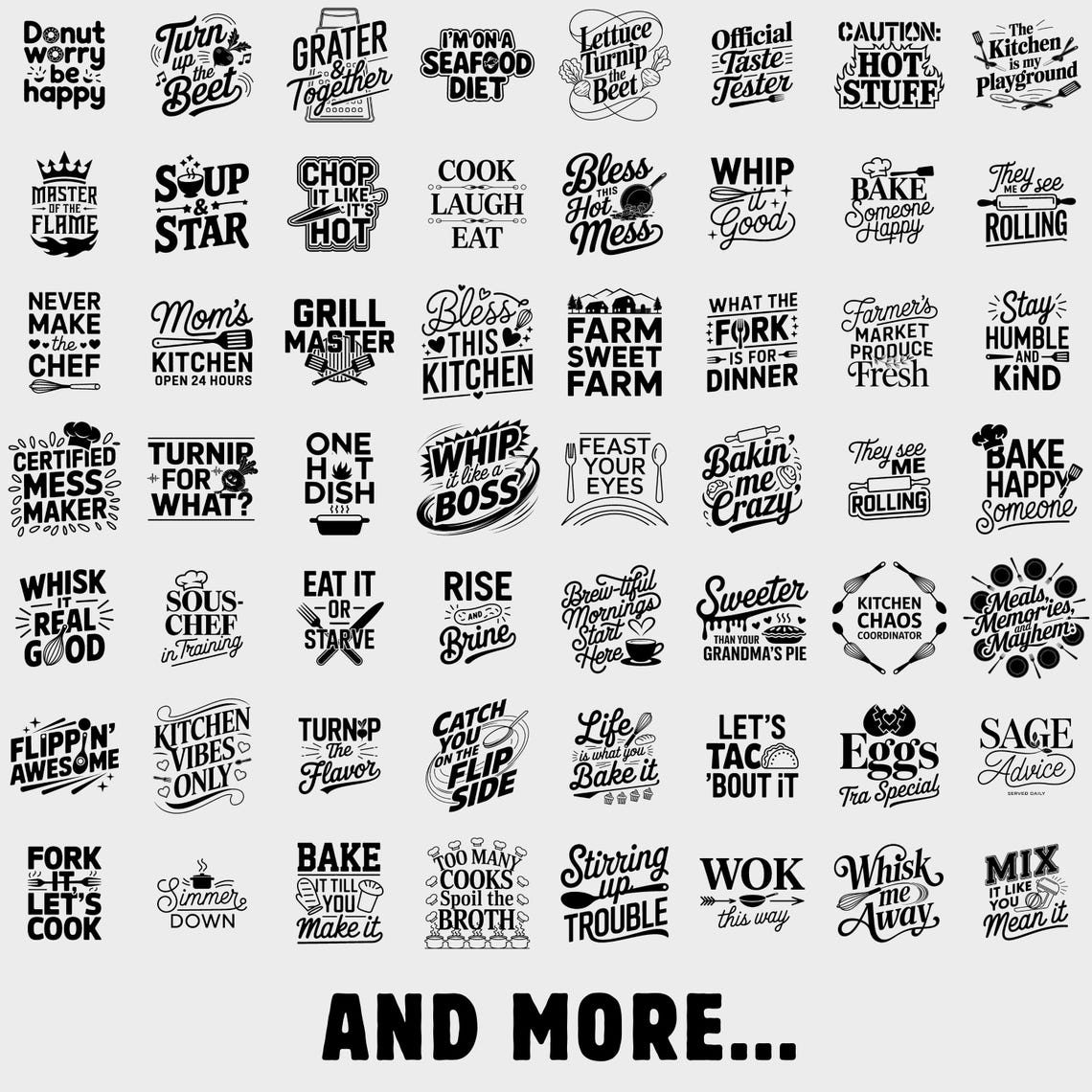 Slate Engrave Files Funny Kitchen Sayings Bundle Png & Jpeg Laser Ready ...