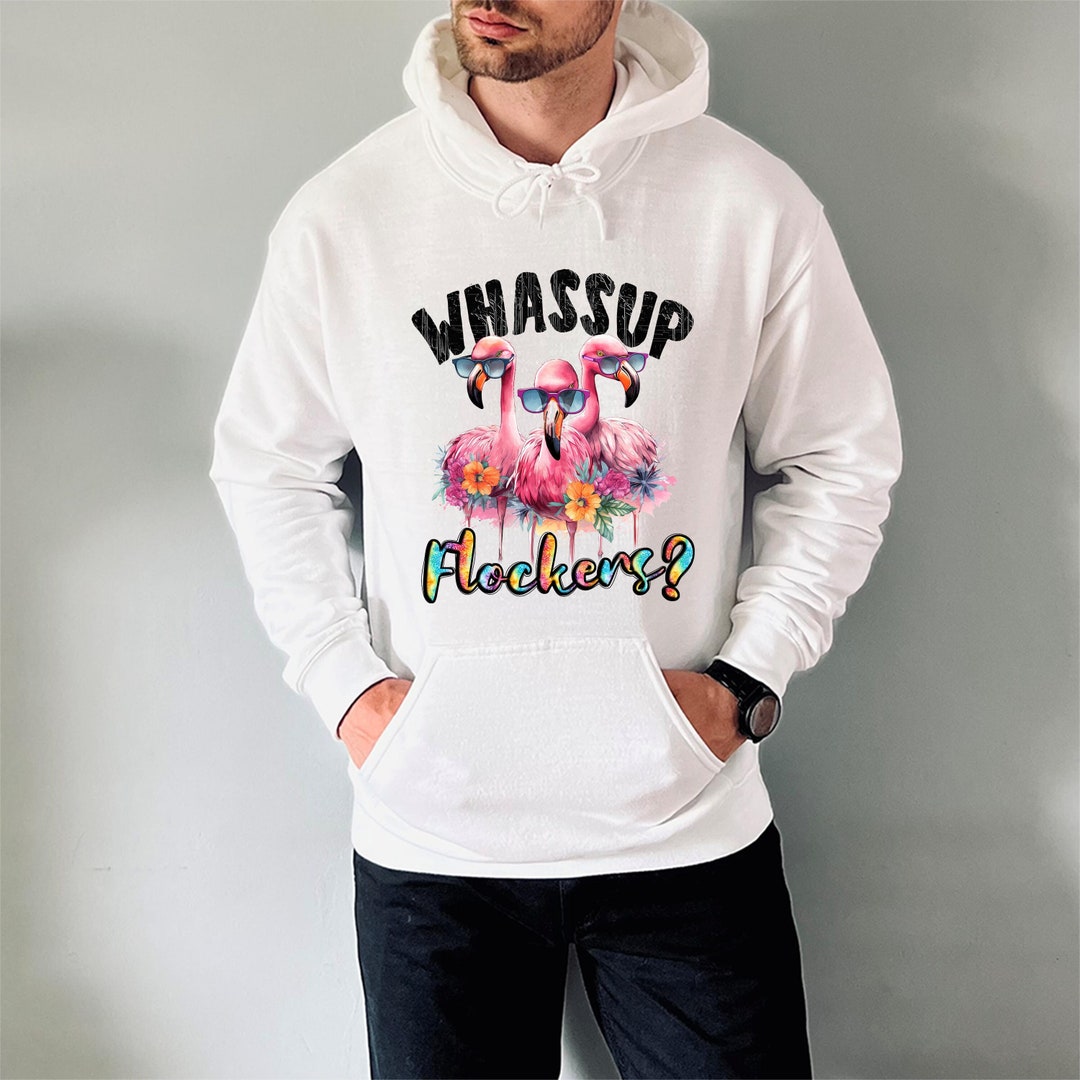 Flamingo PNG Sublimation Printable Whassup Flockers Funny Artwork Sublimation Designs Downloads ...