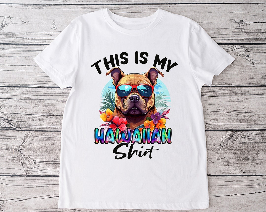 Hawaiian PNG Sublimation Designs - Funny American Bully or Pitbull ...
