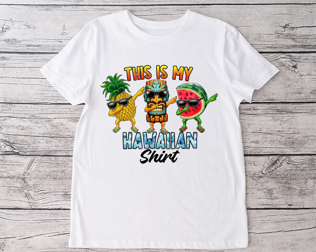 Hawaiian Sublimation PNG Dabbing Pineapple Watermelon Tiki - Etsy