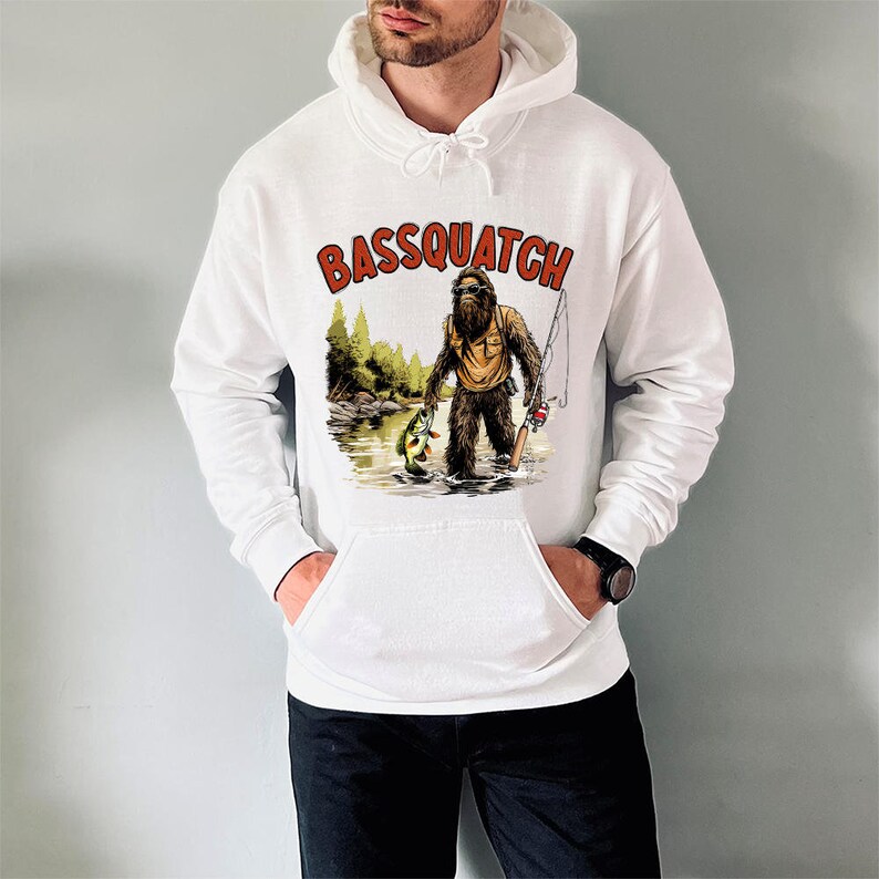 Bigfoot Png Sublimation Printable - Bassquatch for Bass Fish Fishing ...