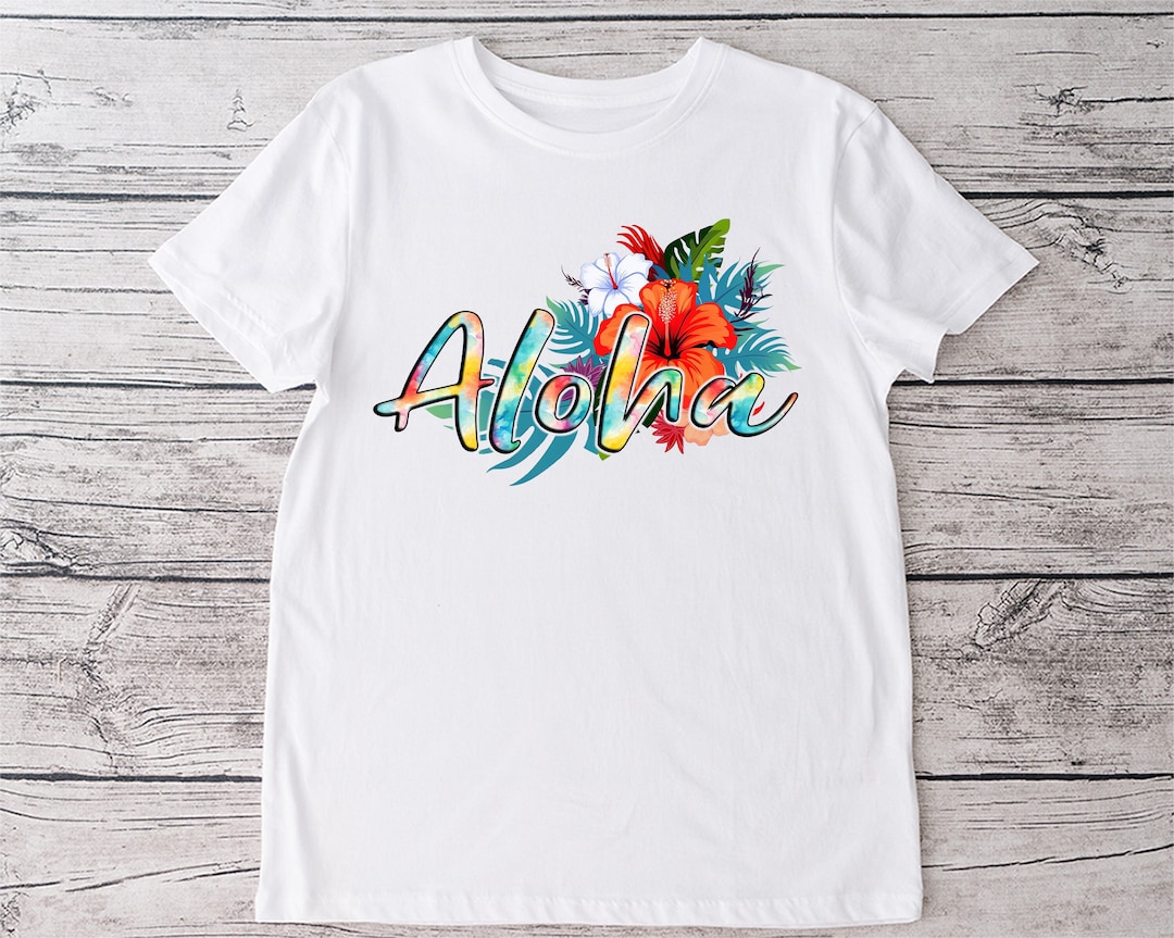 Hawaiian PNG Sublimation Printable ALOHA Colorful Creative Art ...