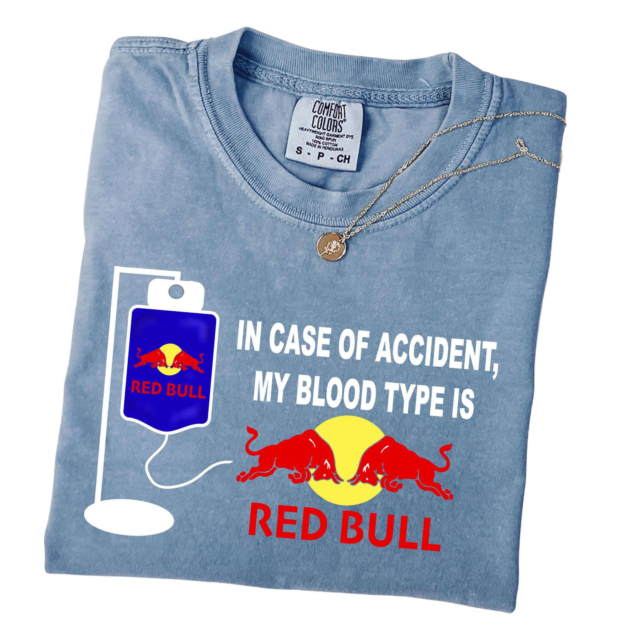 Red Bull Blood Type Tee - Funny Caffeine Lover Shirt - Etsy