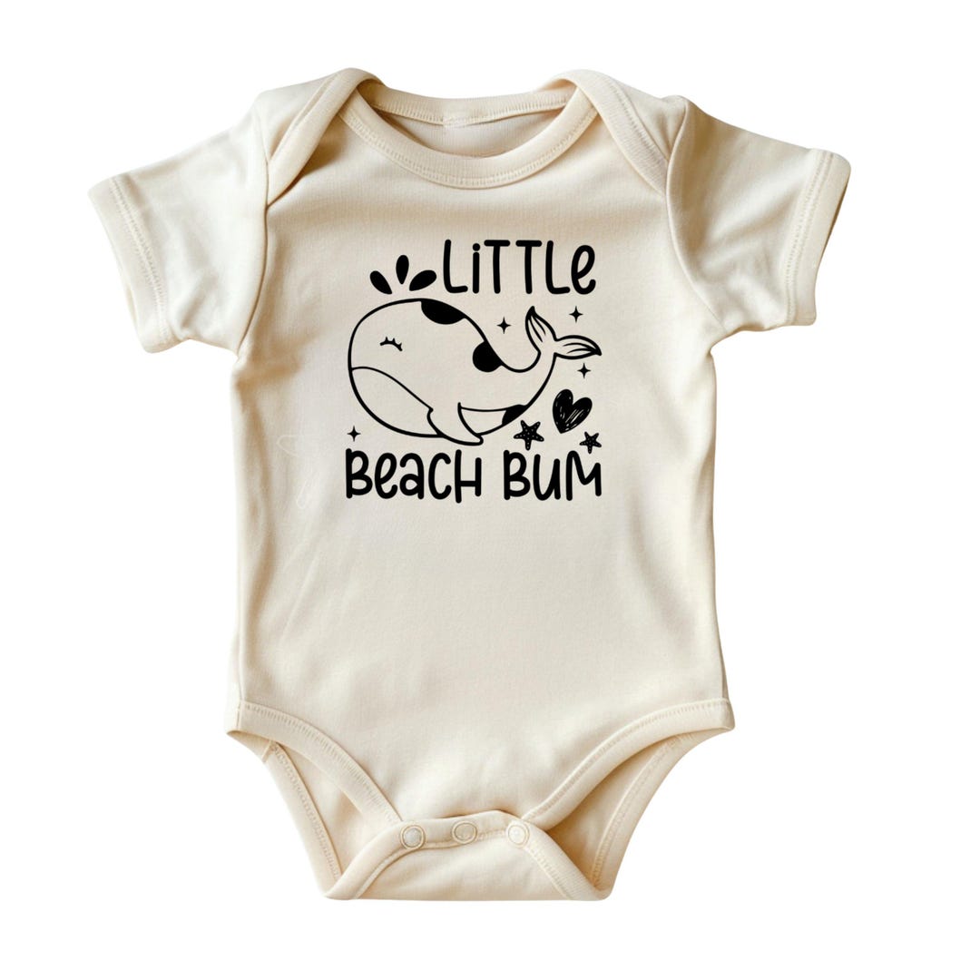 Little Beach Bum Baby Onesie® • Cute Beach Themed Baby Bodysuit ...