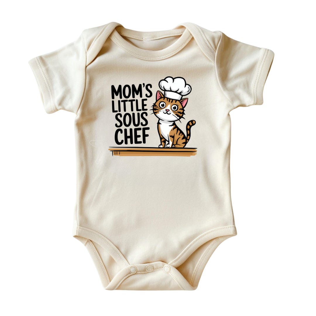 Sous Chef Baby Onesie® • Funny Baby Bodysuit • Natural Color Baby ...