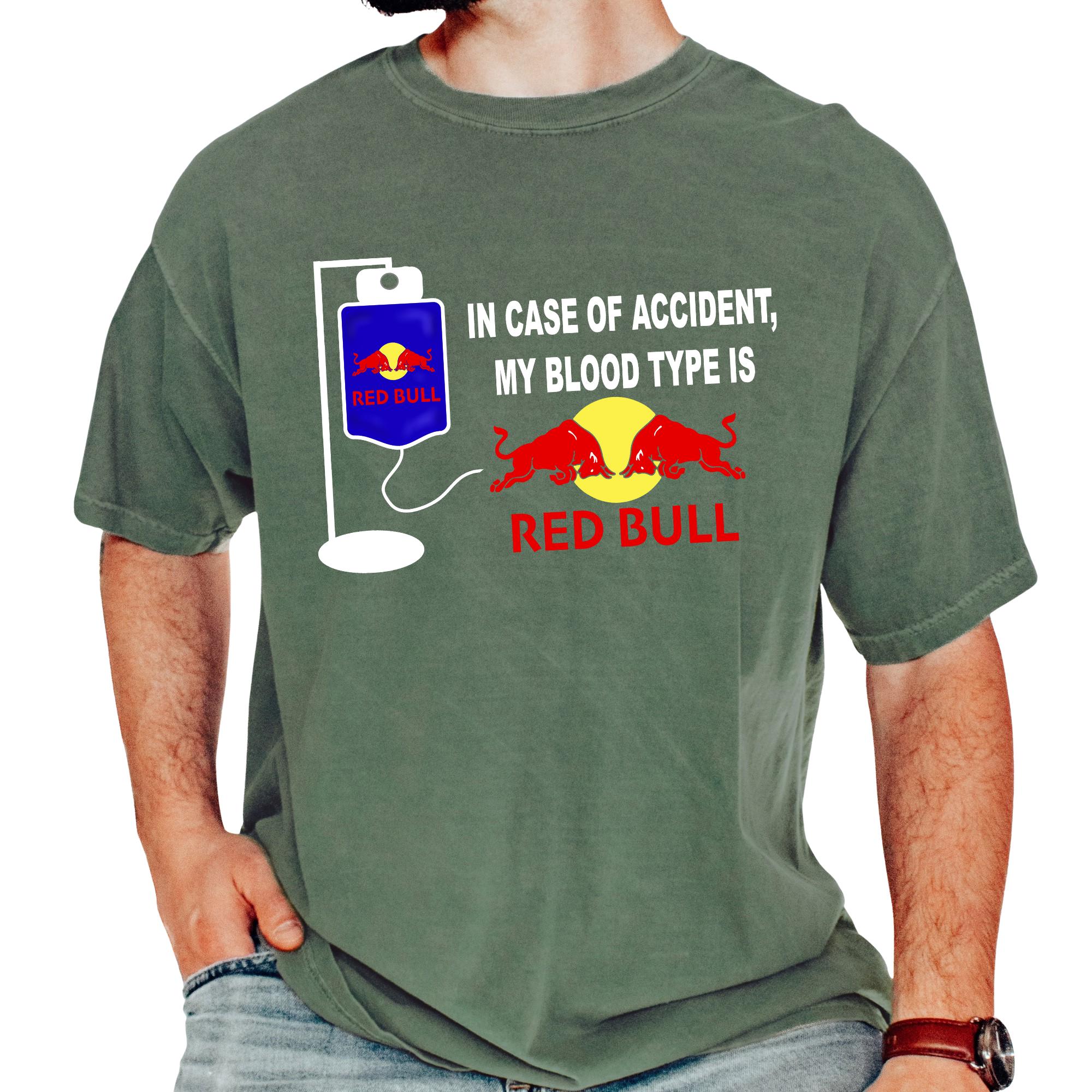 Red Bull Blood Type Tee - Funny Caffeine Lover Shirt - Etsy