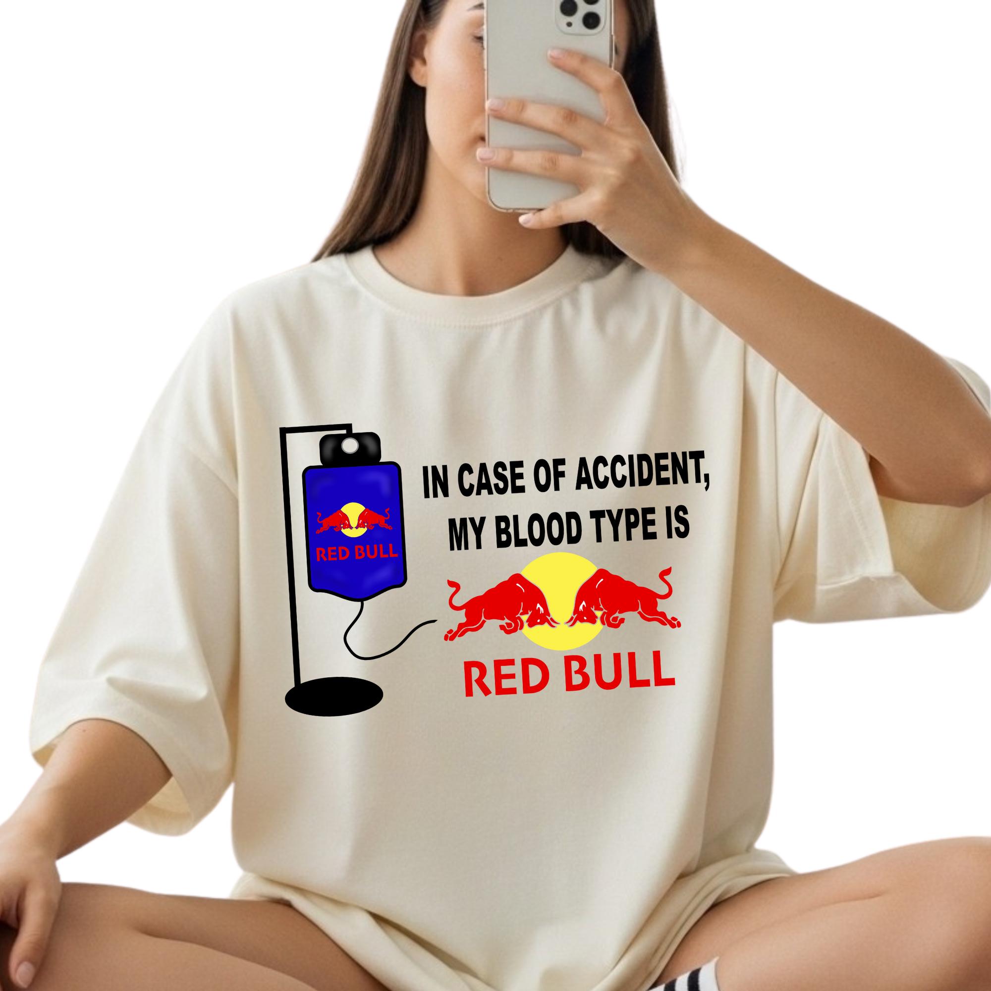 Red Bull Blood Type Tee - Funny Caffeine Lover Shirt - Etsy