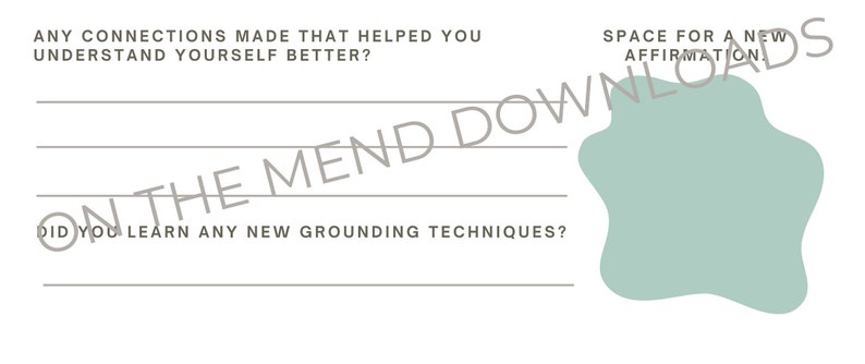 After Therapy Worksheet - Etsy